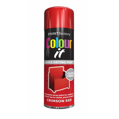 Red Gloss Paint 250ml (Spray) - Pack of 1 at B&Q