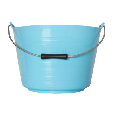 Red Gorilla Horse Feed Bucket Sky Blue (22L)