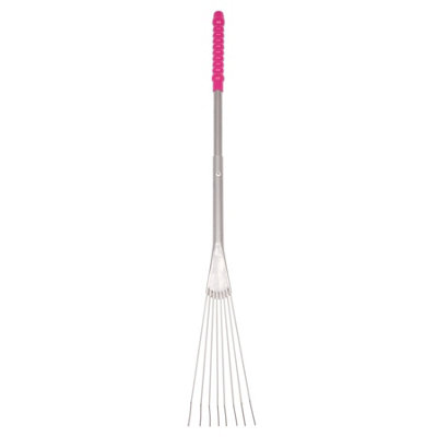 Red Gorilla Large Metal Rake / Pink