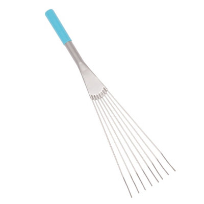 Red Gorilla Short Metal Rake / Sky Blue | DIY at B&Q