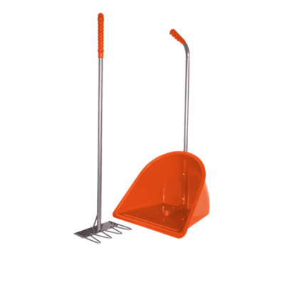 Red Gorilla Traditional Tidee™ Scoop & Rake Set - Lightweight Yard ...