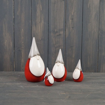 Red/Grey Ceramic Enchanted Santa Hanger | DIY at B&Q