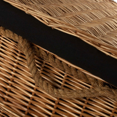 Red Hamper EH094B Wicker Large Light Steamed Storage Hamper