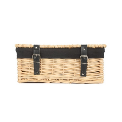 Red Hamper EH189B 36cm Buff Wicker Empty Picnic Basket