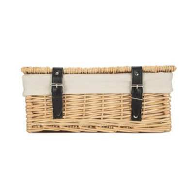 Red Hamper EH189W 36cm Buff Wicker Empty Picnic Basket