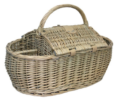 Red Hamper FH030 Wicker 4 Person Boat Fitted Picnic Basket