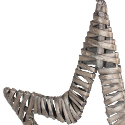 Red Hamper H148 Wicker Flat Antique Wash Star