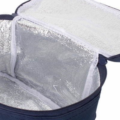 Red Hamper H164 Polyester Small Navy Blue Cooler Bag