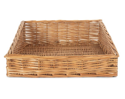 Red Hamper PT043 Wicker Small Flat Display Tray