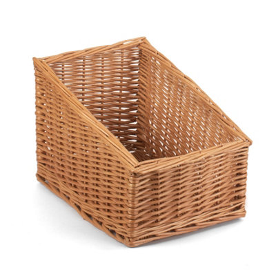 Red Hamper PT087 Wicker Small Sloped Sided Display Basket