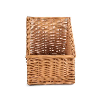 Red Hamper PT087 Wicker Small Sloped Sided Display Basket