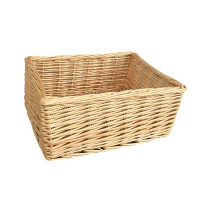 Red Hamper PT098 Wicker Deep Rectangular Tray | DIY at B&Q