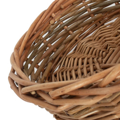 Red Hamper PT105 Wicker Small Unpeeled Willow Round Tray