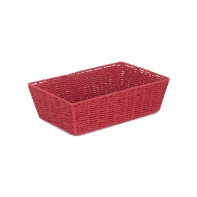 Red Hamper PT135 Paper Large Red Paper Rope Tray | DIY at B&Q