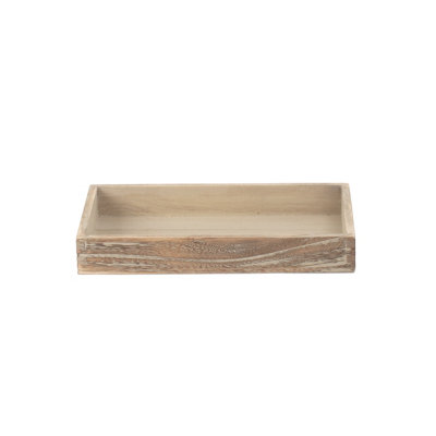 Red Hamper PT156 Wood Medium Shallow Wooden Plinth Tray