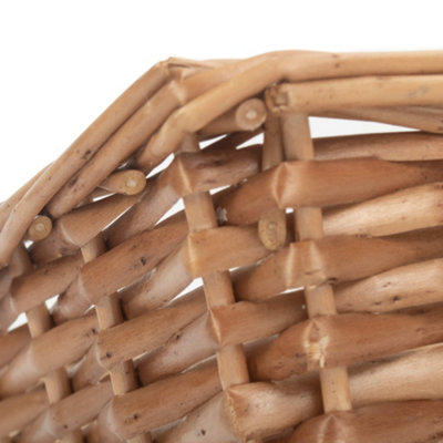 Red Hamper PT160 Wicker Light Steamed Square Split Willow Wicker Tray