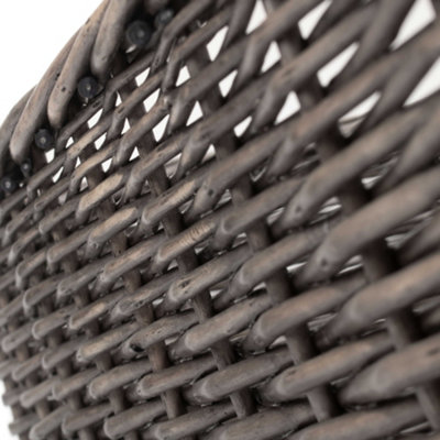 Red Hamper PT165 Wicker Extra Large Antique Wash Finish Wicker Tray