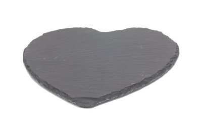 Red Hamper SL005 Slate Heart-Shaped Slate Cheese Board | DIY at B&Q