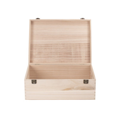 Red Hamper WB002U Wood 36cm Wooden Bottle Carrier Box