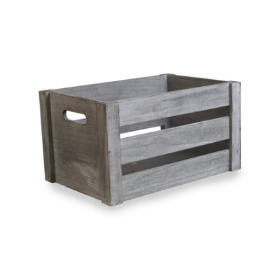 Red Hamper WB049 Wood Small Deep Vintage Crate
