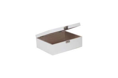 Red Hamper WB071 30cm White Wooden Storage Box