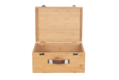 Red Hamper WB076 Large Bamboo Storage Box