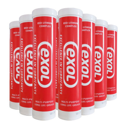 Red Lithium Complex Multi-Purpose Grease - 400g Long Life Grease - 36 ...