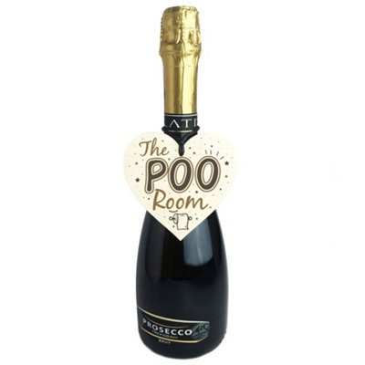 Red Ocean Bathroom Toilet Sign The Poo Room Funny Chic Wooden Heart ...