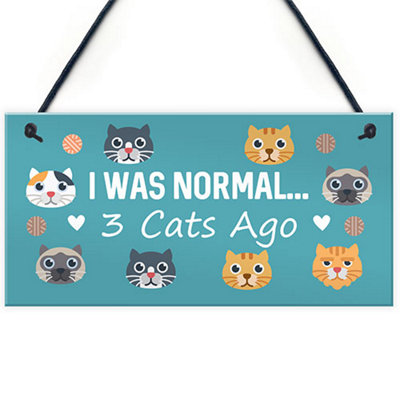 Red Ocean Cat Sign for Your Home - Perfect Birthday Gift for Cat Lovers ...