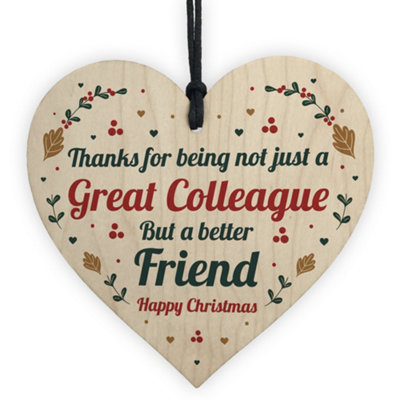 Red Ocean Christmas Gift For Colleague Novelty Friendship Gift Wooden ...