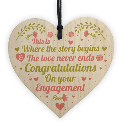 Red Ocean Congratulations On Your Engagement Mr Mrs Wedding Gift ...