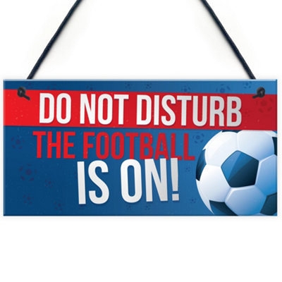 Red Ocean Do Not Disturb Football Pub Bar Man Cave Sign Gift For Men ...