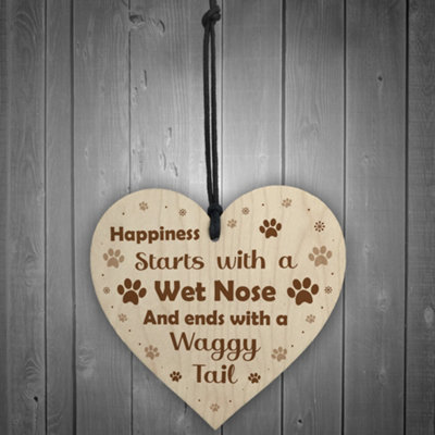 Red Ocean Dog Puppy Signs And Plaques Gift For Dog Lovers Novelty Funny ...