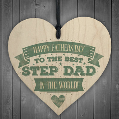 Red Ocean Fathers Day Best Step Dad Gift From Daughter Son Hanging ...