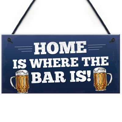 Red Ocean Funny Bar Sign Novelty Pub Sign Home Bar Decor Man Cave Gifts ...