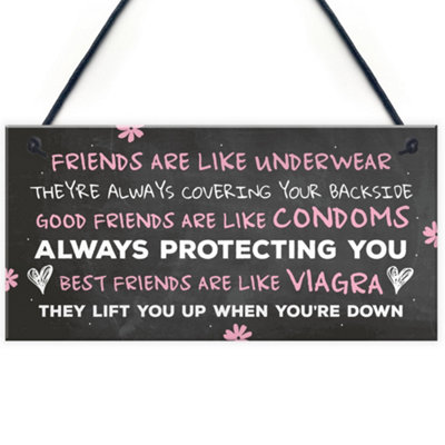 Red Ocean FUNNY Best Friend Gift Best Friend Sign Friendship Gift Thank ...