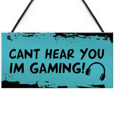 Red Ocean Funny Gaming Sign For Bedroom Gamer Gift For Son Christmas ...
