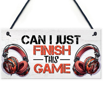 Red Ocean Funny Gaming Sign Gift For Christmas Gamer Gift Accessories ...