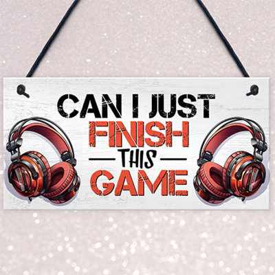 Red Ocean Funny Gaming Sign Gift For Christmas Gamer Gift Accessories ...
