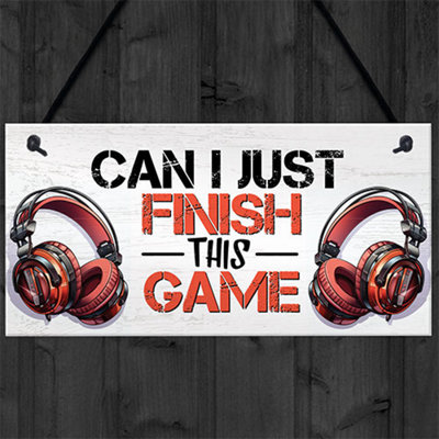 Red Ocean Funny Gaming Sign Gift For Christmas Gamer Gift Accessories ...