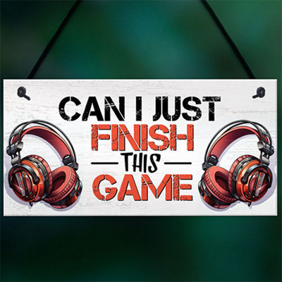 Red Ocean Funny Gaming Sign Gift For Christmas Gamer Gift Accessories ...