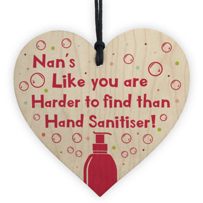 Red Ocean Funny Nan Gift Hand Sanitiser Mothers Day Gift Keepsake ...