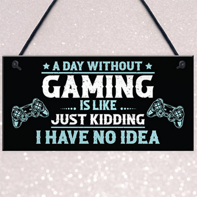 Red Ocean Gamer Gift For Christmas Gaming Sign For Boys Bedroom Funny ...
