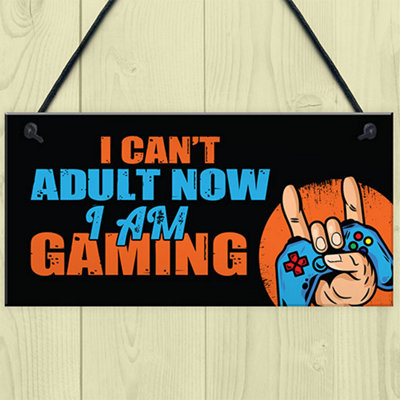 Red Ocean Gaming Sign For Boys Gaming Bedroom Accessories Gamer Gift ...