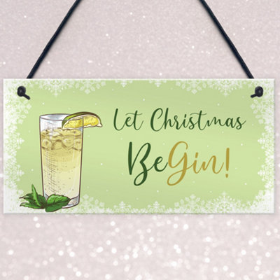Red Ocean Gin Sign Bar Signs And Plaques Funny Gin Gifts For Women Gift ...