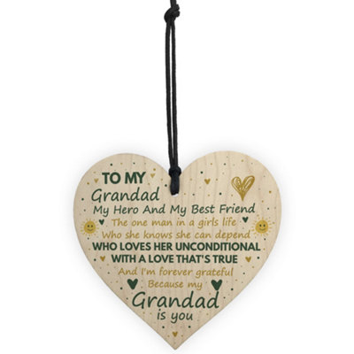 Red Ocean Grandads Fathers Day Gift From Grandaughter Grandad Birthday ...
