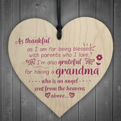 Red Ocean Grandma Grandparent Gran Nan Nanny Mum Plaque Sign Gift ...