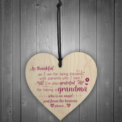 Red Ocean Grandma Grandparent Gran Nan Nanny Mum Plaque Sign Gift ...