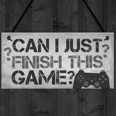 Red Ocean Hanging Gamer Sign Boys Bedroom Decor Boys Bedroom Wall Art ...