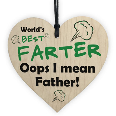 Red Ocean Joke Funny Fathers Day Sign Humour Novelty Dad Daddy Gift Dad ...